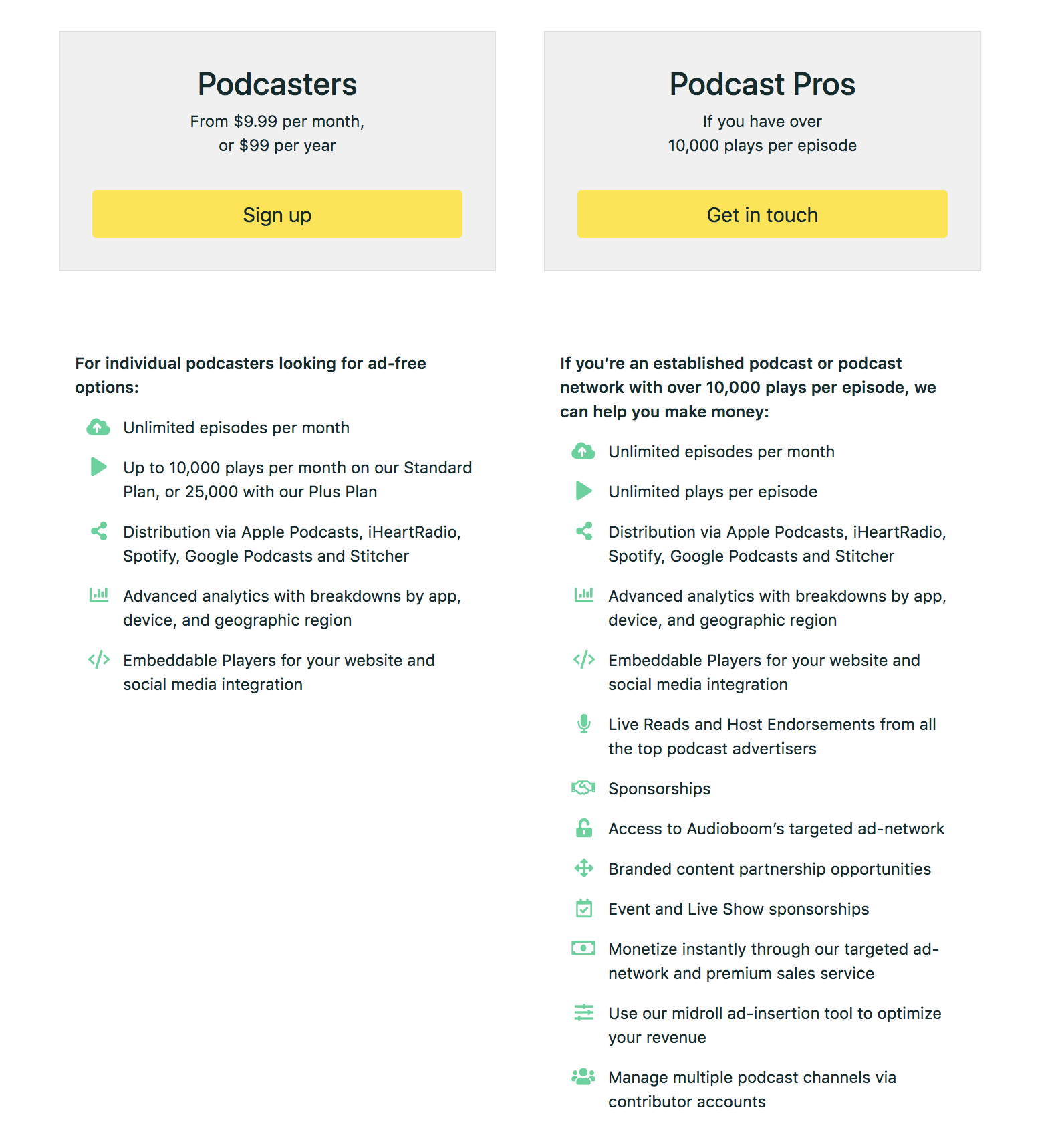 Audioboom Review - Podcast Hosting Features and Pricing