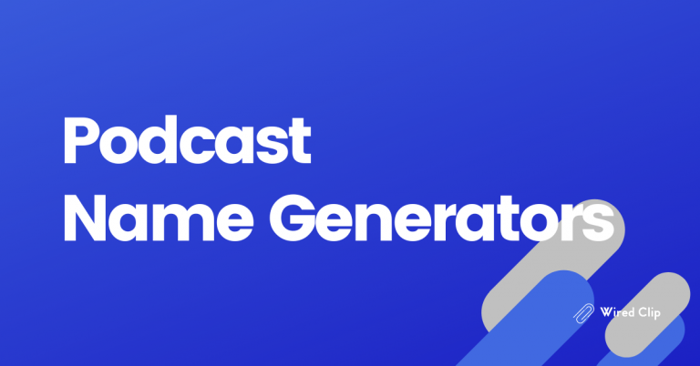Best Podcast Name Generators