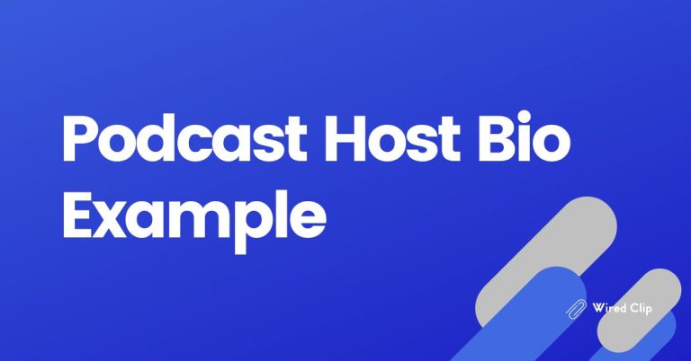 Podcast Host Bio Example: Secrets Top Podcasters Use