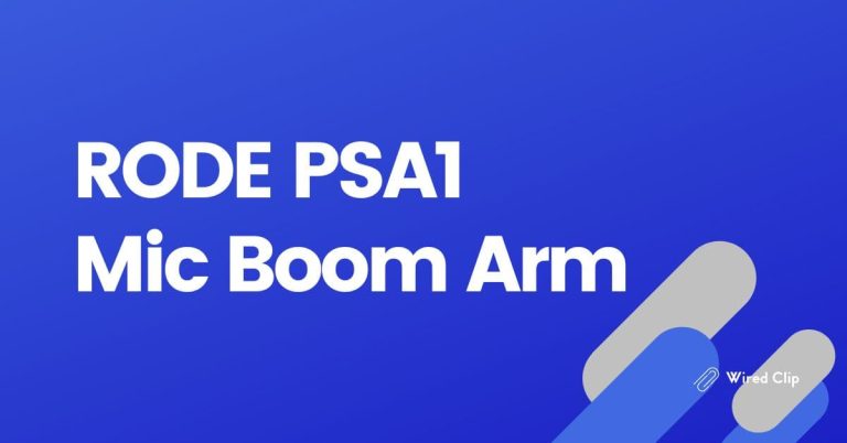RODE PSA1 - Professional Studio Boom Arm Test - Wired Clip