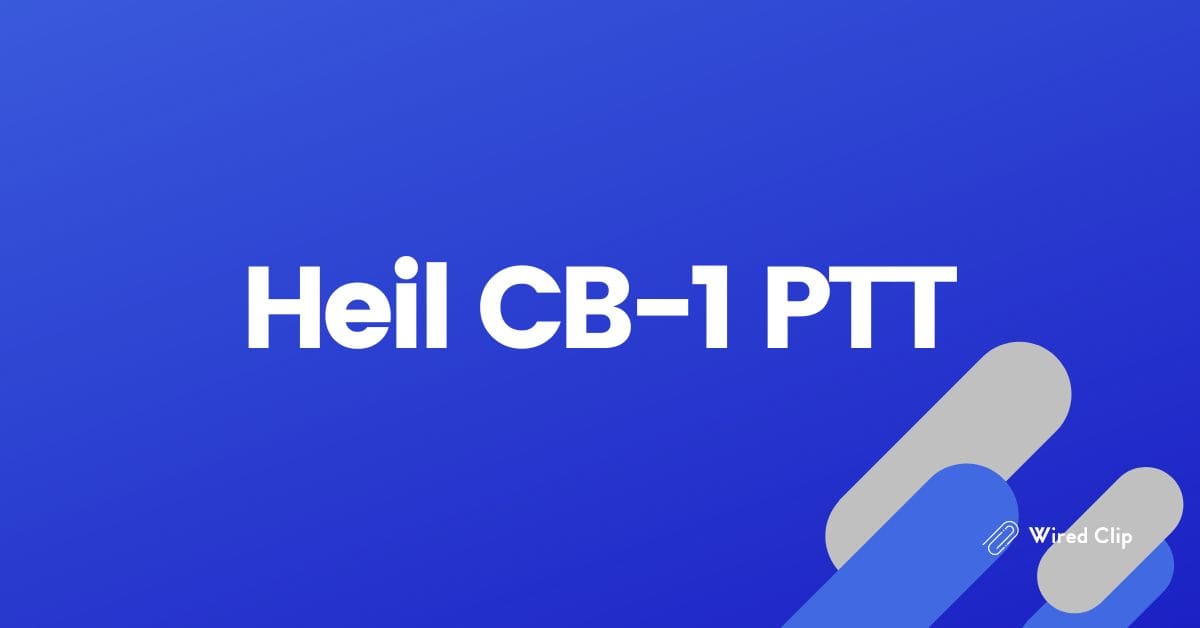 Heil CB-1 PTT Microphone Base Stand Review